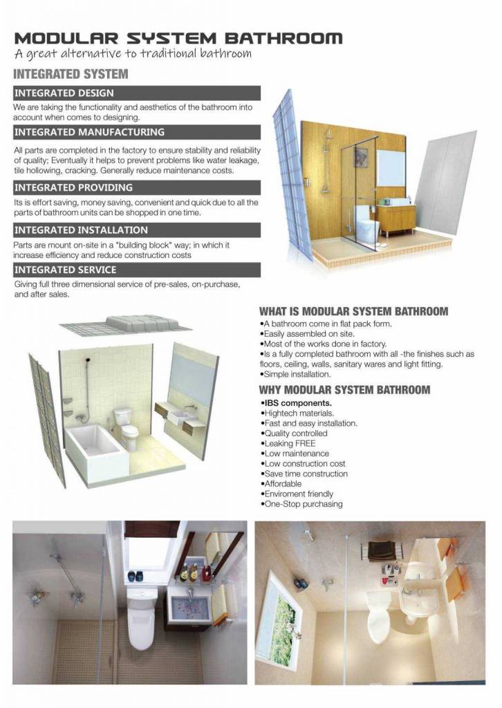 MODULAR SYSTEM BATHROOM - Malaysia Manufactured Tiles & Mosaic