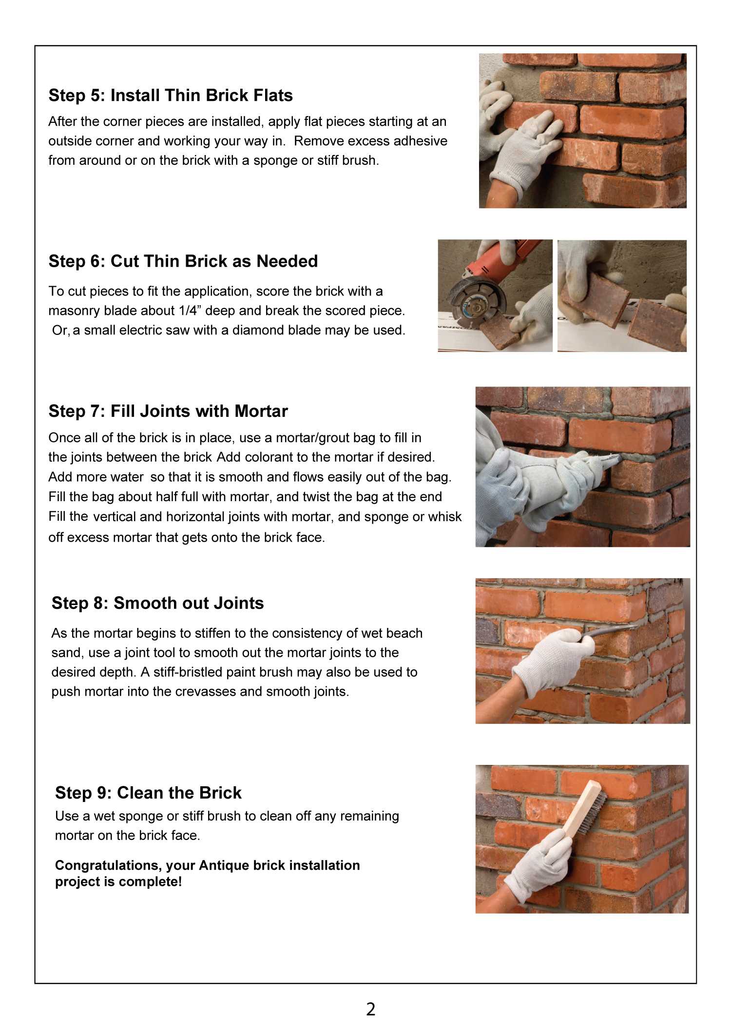 Brick Overcoat Installation