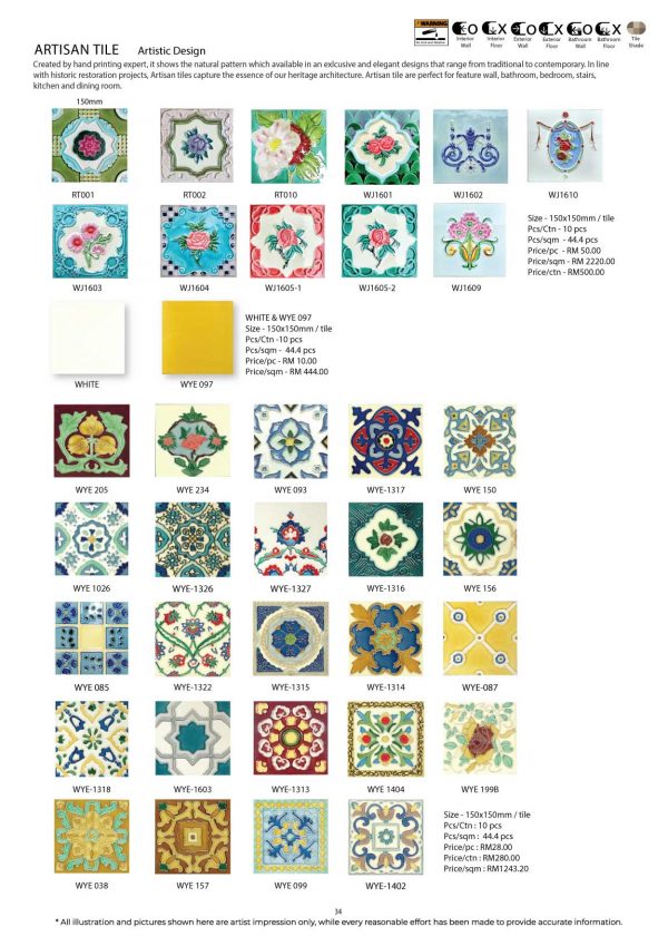 Artisan Tile Peranakan Tiles