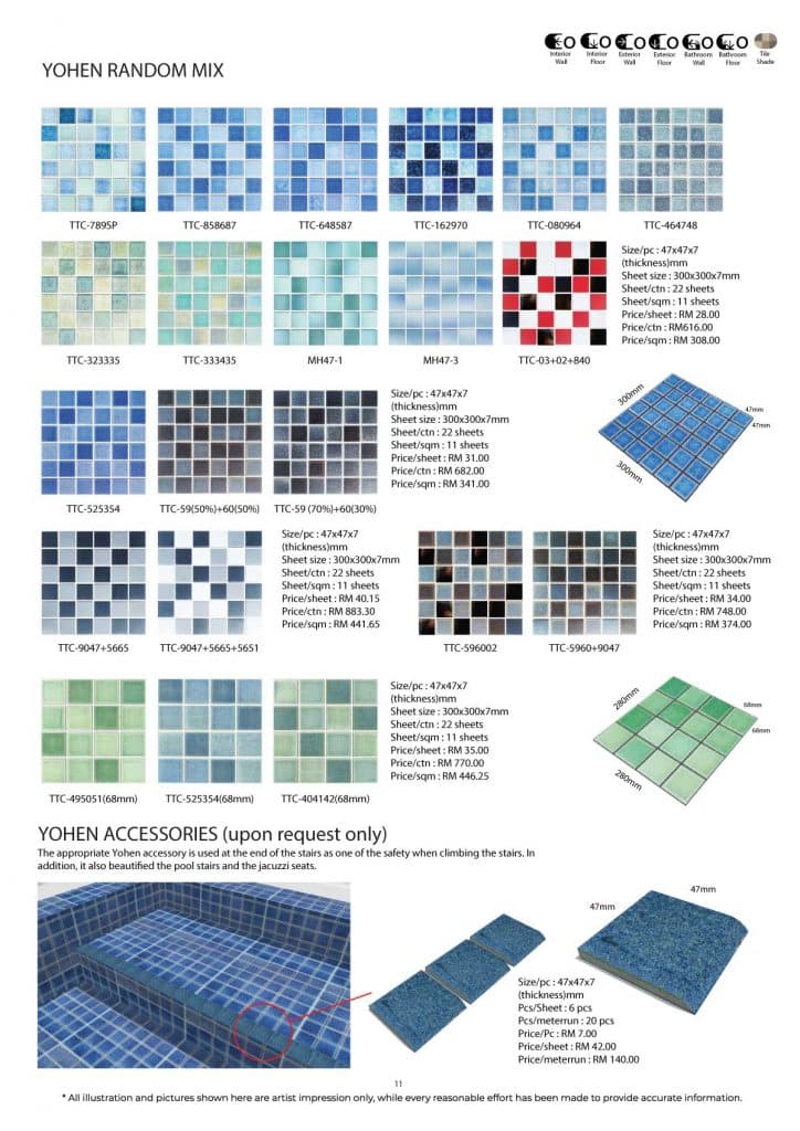 Yohen Random Mix - GNG Tiles Malaysia