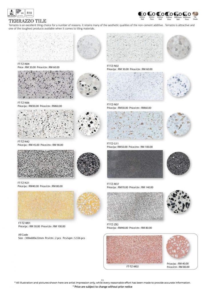 Terazzo 300 x 600 - GNG Tiles Malaysia