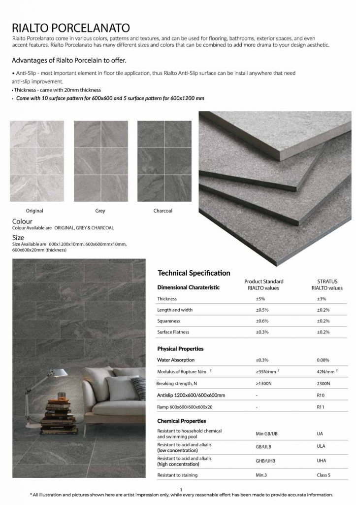 Rialto Porcelanato - GNG Tiles Malaysia