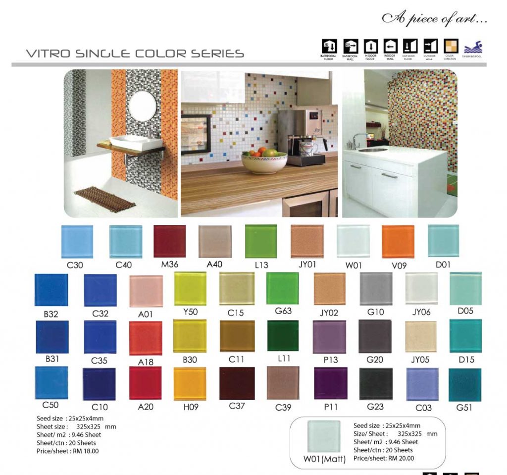 Vitro Single Color Series - GNG Tiles Malaysia