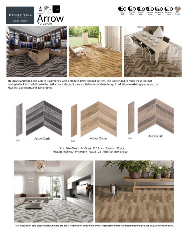 Arrow Porcelain - GNG Tiles Malaysia