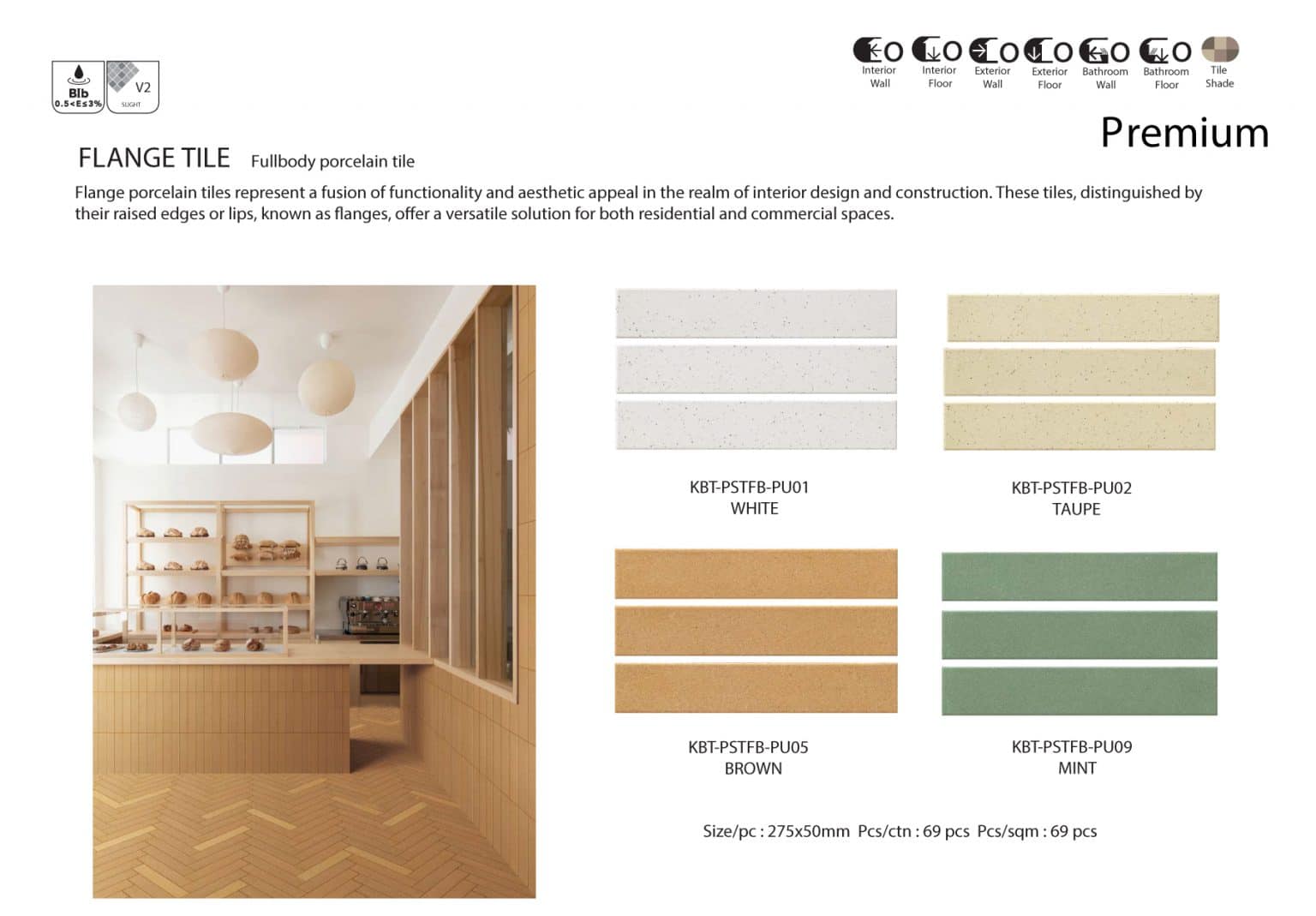 Flange Tile - GNG Tiles Malaysia