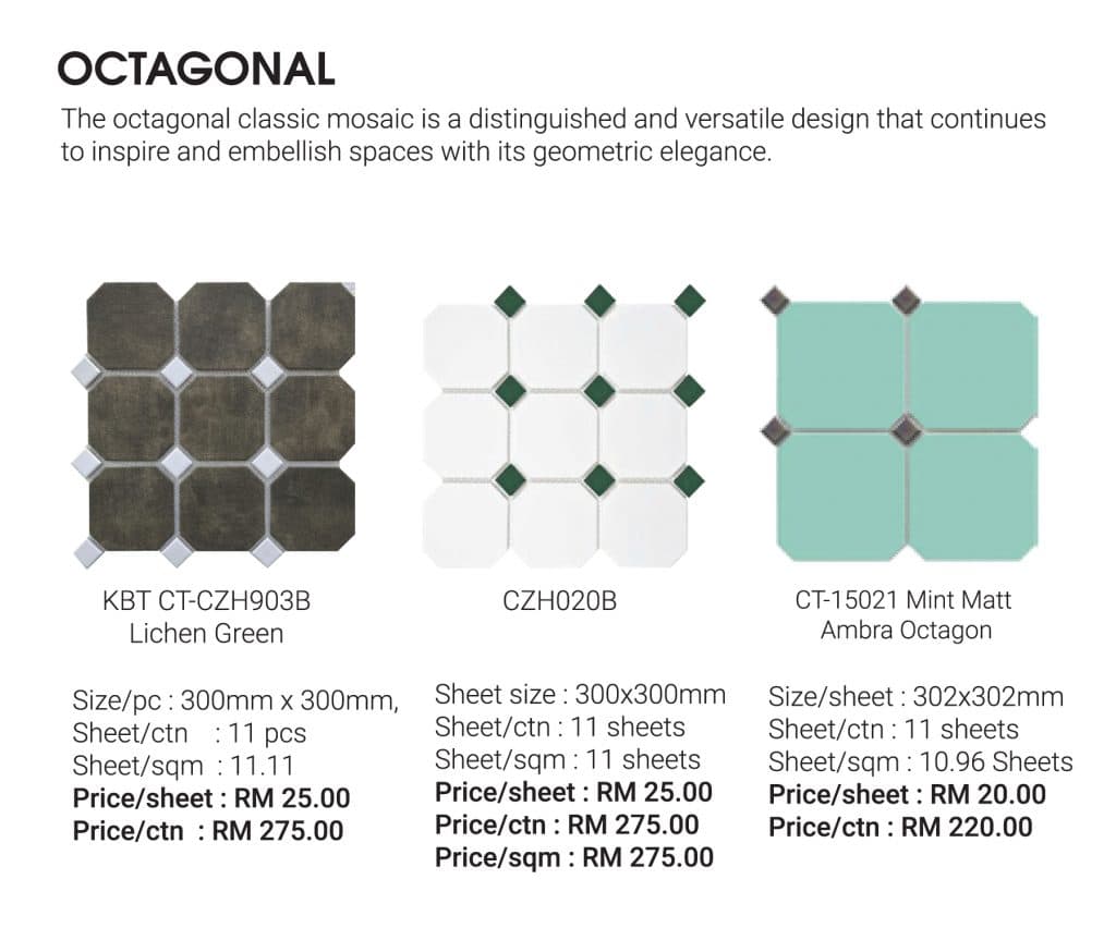 Octagonal - GNG Tiles Malaysia