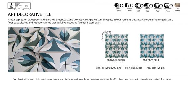 Art Decorative Tile 2025 - GNG Tiles Malaysia