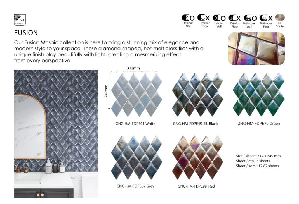 Fusion Mosaic - Malaysia Manufactured Tiles & Mosaic