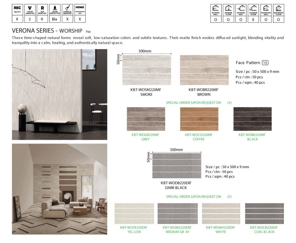 Verona Series - Worship Flat - GNG Tiles Malaysia