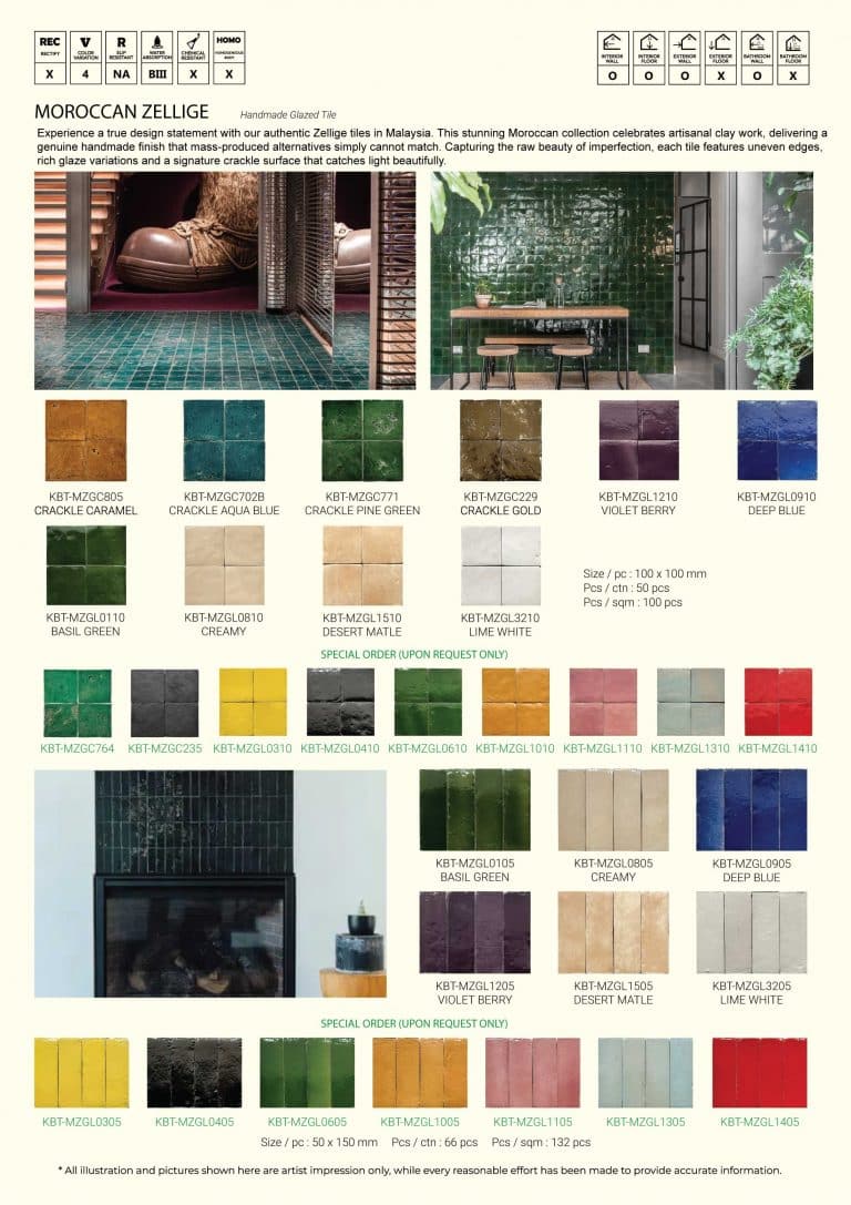 Moroccan Zellige - GNG Tiles Malaysia
